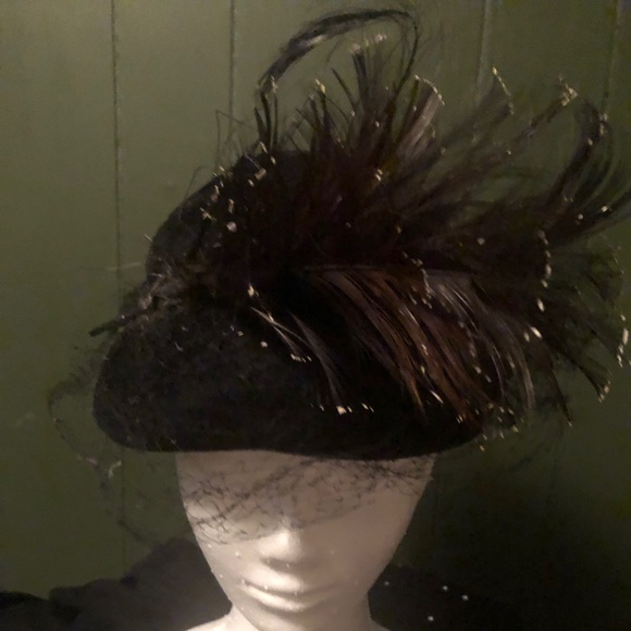 Accessories | Vintage Hat With Feathers | Poshmark